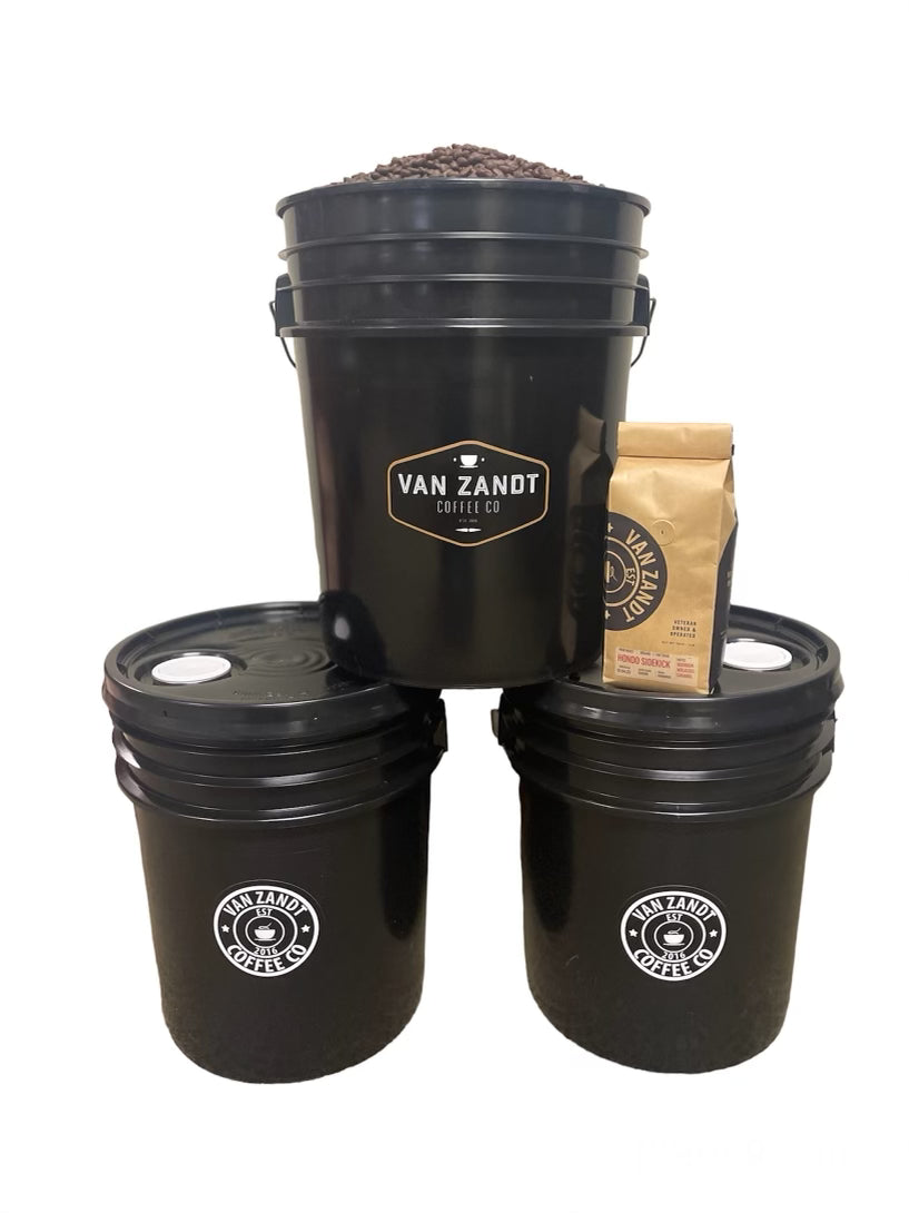 12 pound Bucket of Coffee (Pickup Only) – Van Zandt Coffee